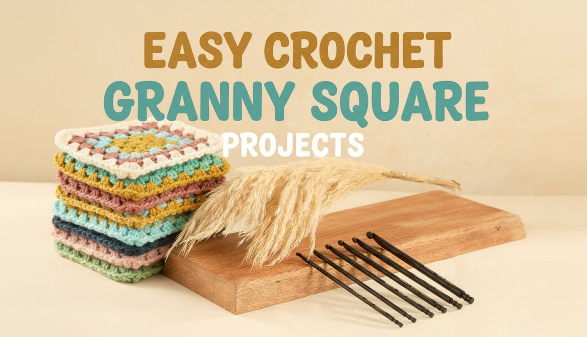 Easy Crochet Granny Square Projects for Beginners | Lantern Moon